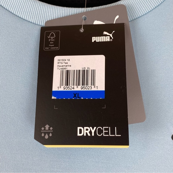 Puma | Tops | Puma Dry Cell Womens X Large Baby Blue Aqua Athletic Golf ...